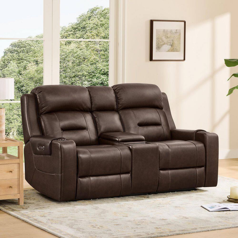Spruce & Spring Cade 73.03 in. Rectangle Dual Motors Rolled Arm Lay ...