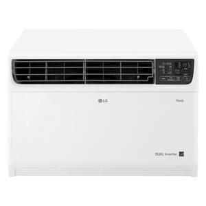 LG 14,000 BTU (DOE) 115 Volt Dual Inverter Smart Wi-Fi Enabled Window ...