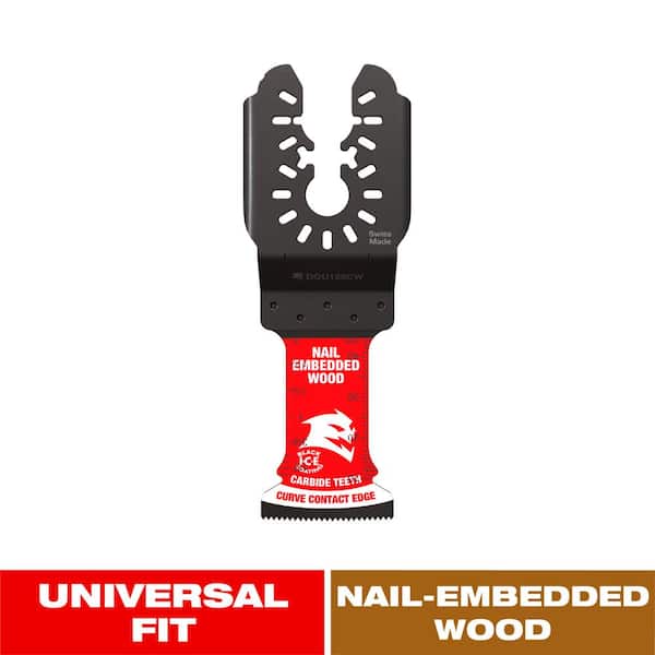 DIABLO 1 1 4 in. Universal Fit Carbide Oscillating Blade for Nail Embedded Wood DOU125CW The Home Depot