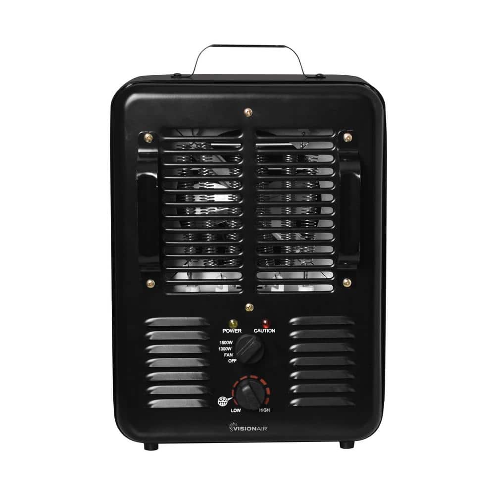 VISIONAIR 15 in. 1500-Watt/1300-Watt Milkhouse Electric Heater with 3 ...