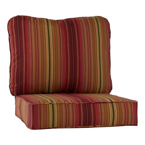 Greendale Home Fashions 24 in. x 24 in. 2-Piece Outdoor Deep Seat ...