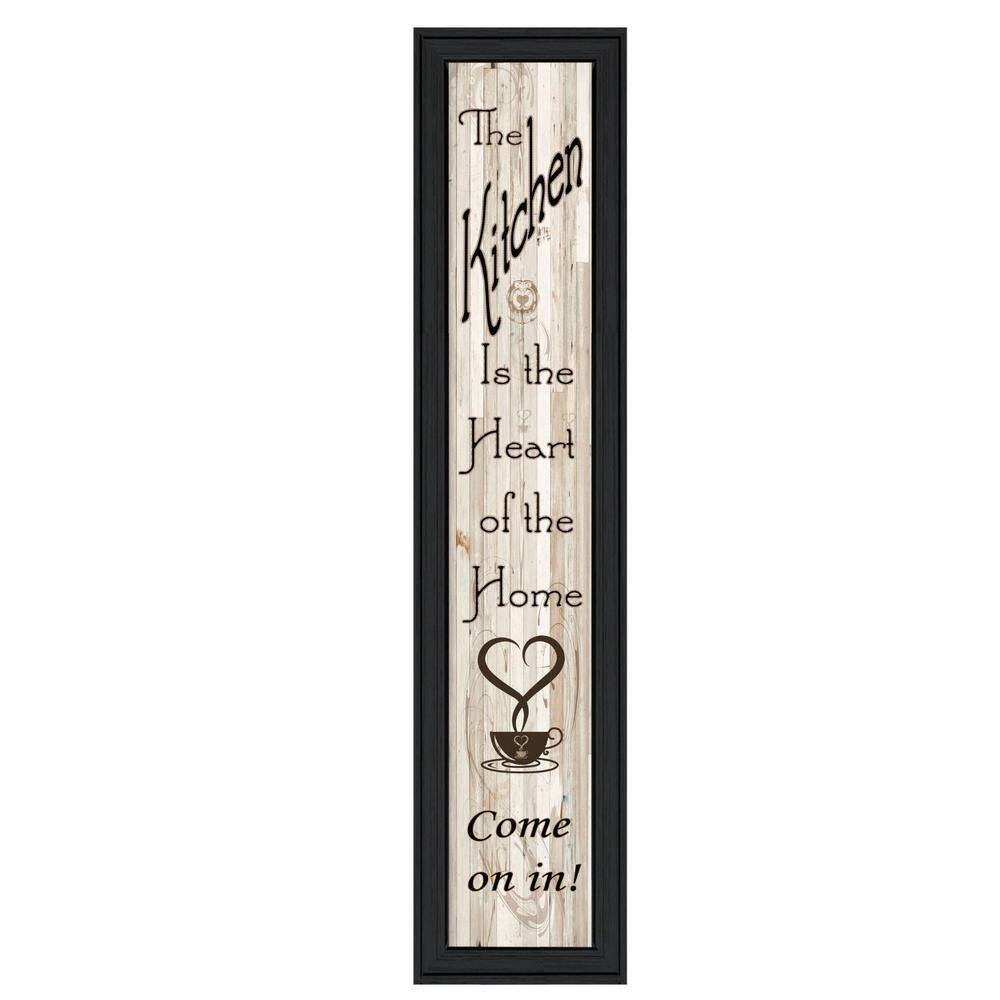 HomeRoots Charlie Kitchen Is The Heart of The Home 1-Piece Framed Wall ...