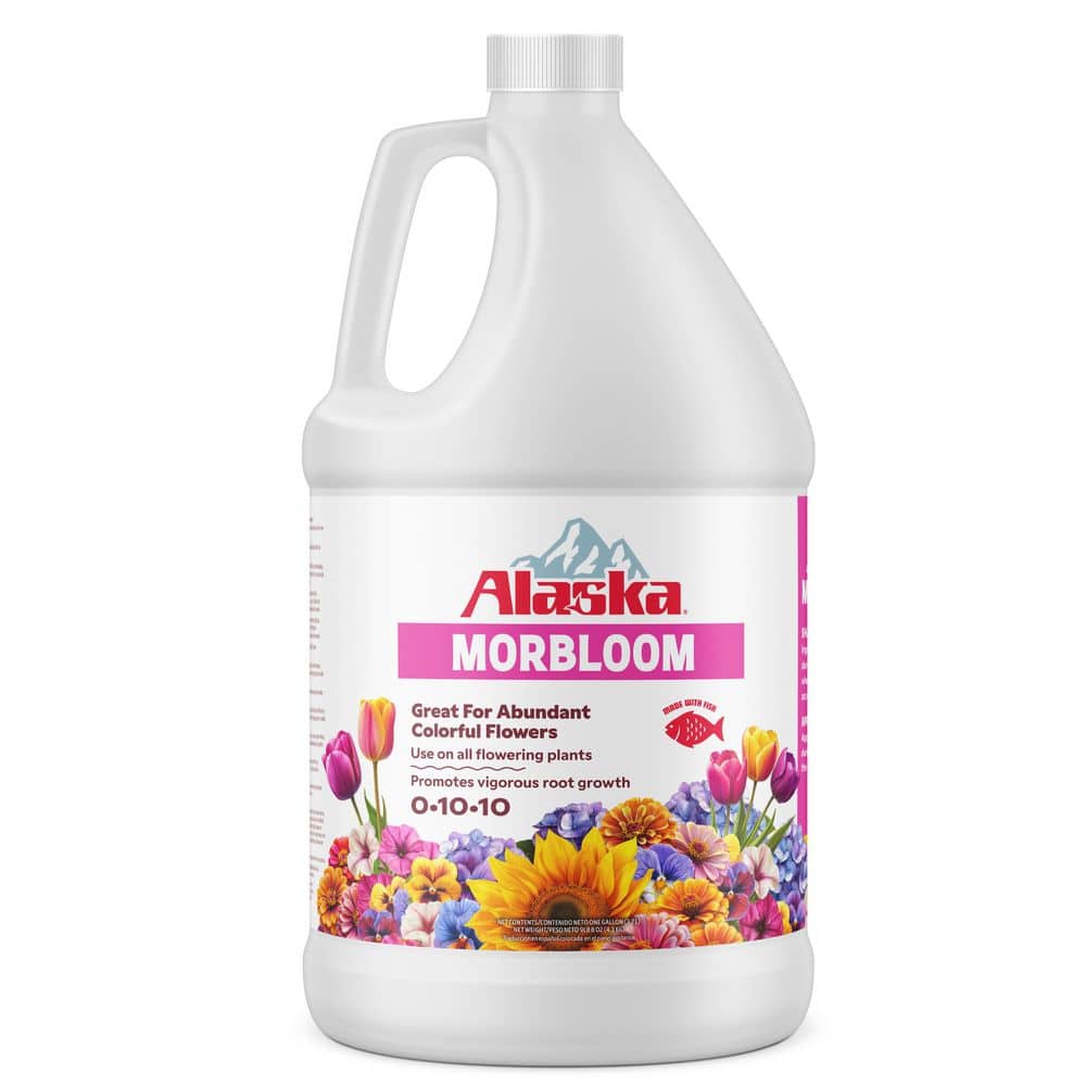 Alaska Morbloom 128 oz. (1 gal.) Liquid Flowering Plant Food Fertilizer ...