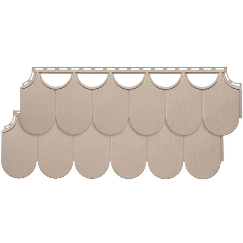 Novik NovikShake HR Half Round (10 in. x 32 in.) Polymer Siding in ...