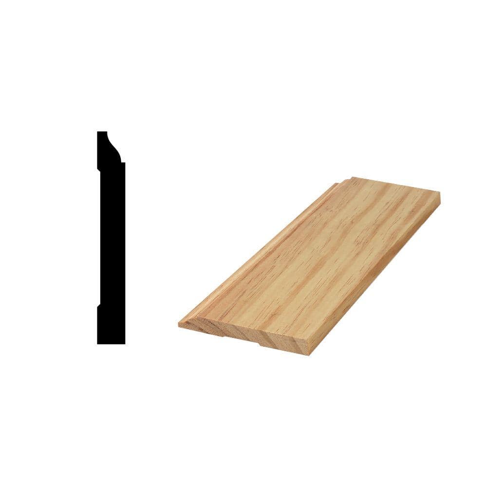Woodgrain Millwork WM 620 9/16 in. x 4-1/4 in. Solid Pine Base Moulding ...