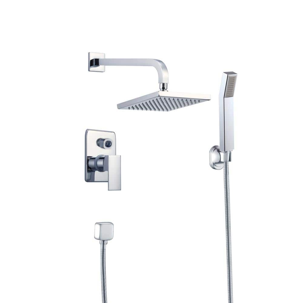 16 GAUGE SINKS Roxy 7.87 in. W 3 Jet Shower Tower in Chrome 16GS-29314 ...