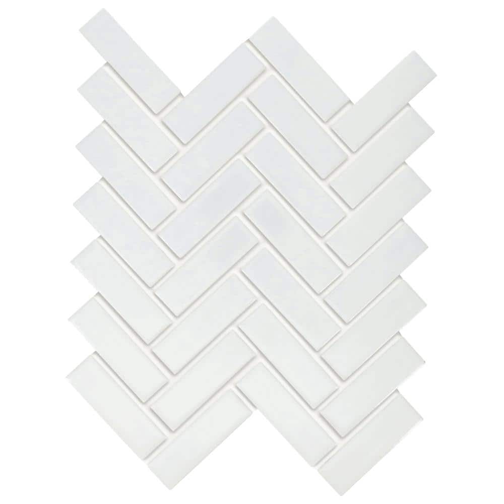 Daltile Restore Bright White Glossy 9 in. x 12 in. Glazed Ceramic ...