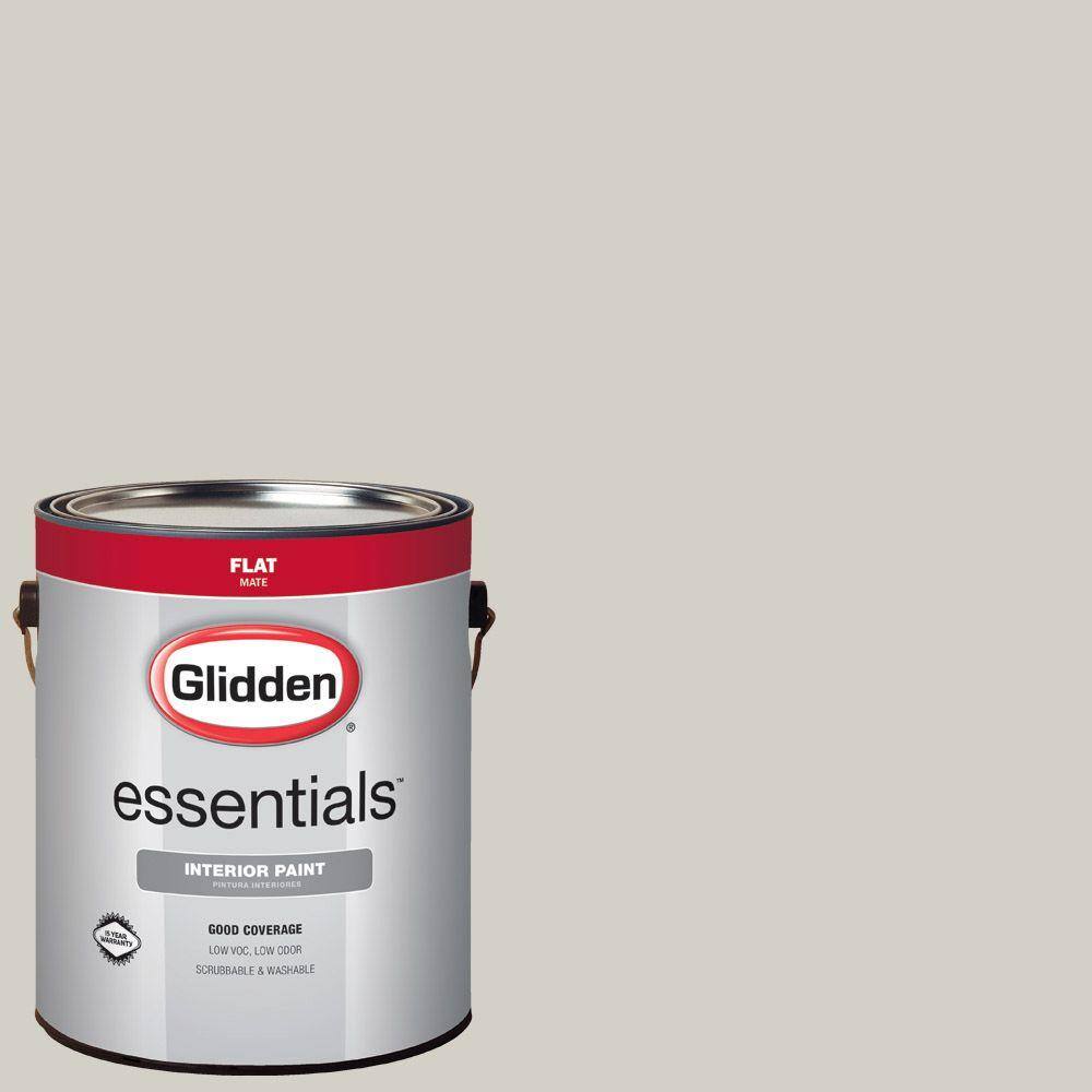 Glidden Essentials 1 gal. #HDGCN03D Natural Silver Wool Flat Interior ...