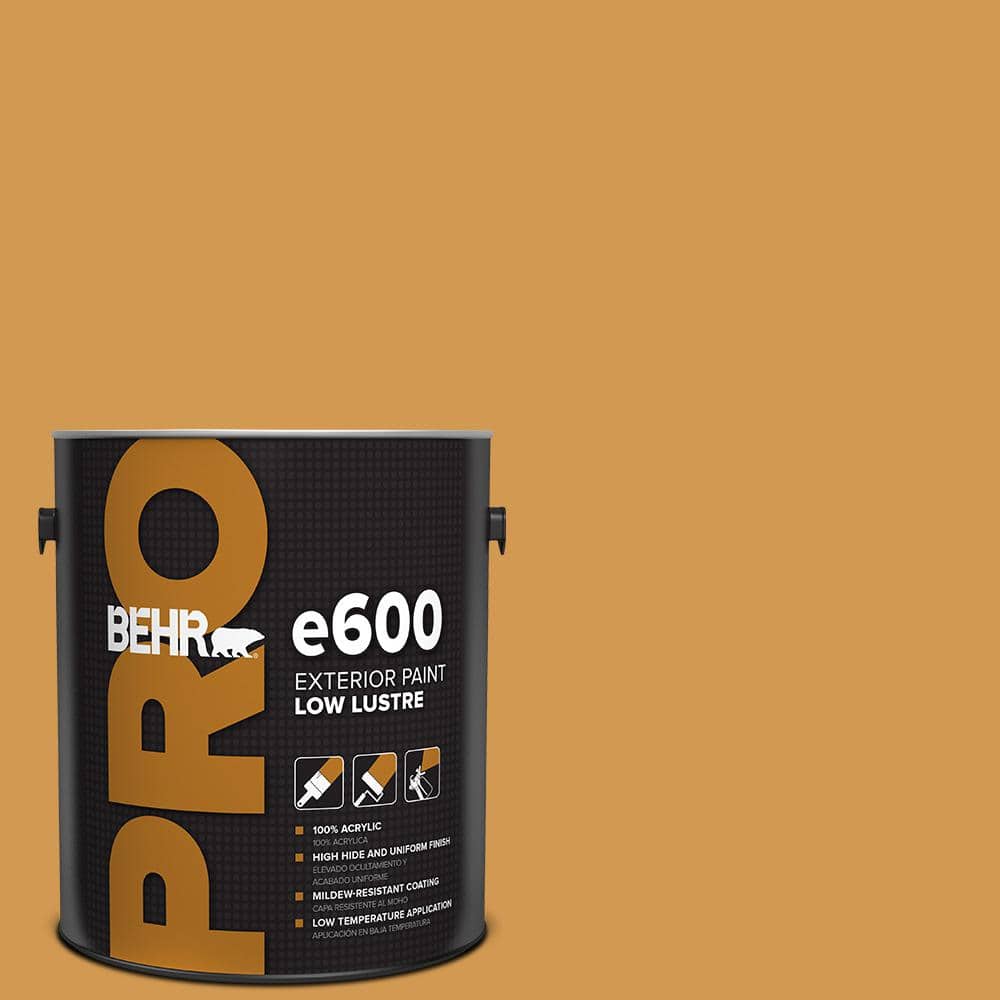 BEHR PRO 1 gal. #PPU6-02 Saffron Strands Low Luster Exterior Paint ...