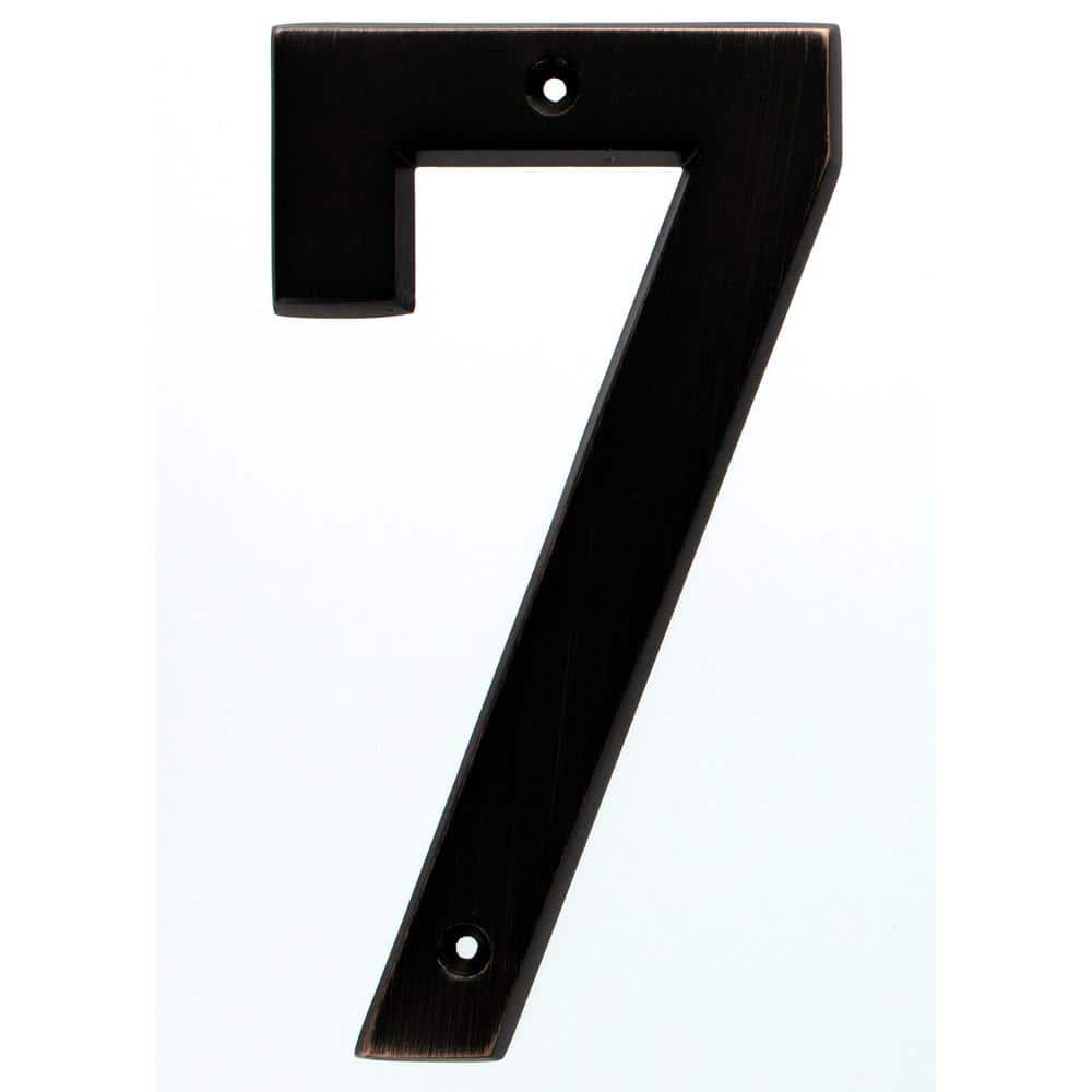 Distinctions 6 in. Old World Bronze Style Black Number 7 844627 - The ...