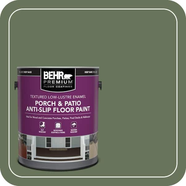 BEHR PREMIUM 1 gal. #PPU10-01 Scallion Textured Low-Lustre Enamel ...