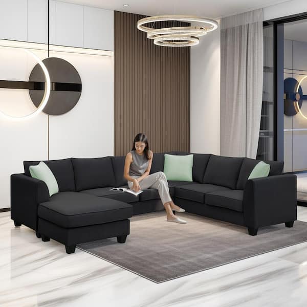 Black and silver sofa store