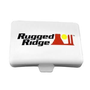 Rugged Ridge Rectangular Off-Road Light Cover in White 15210.56 - The ...