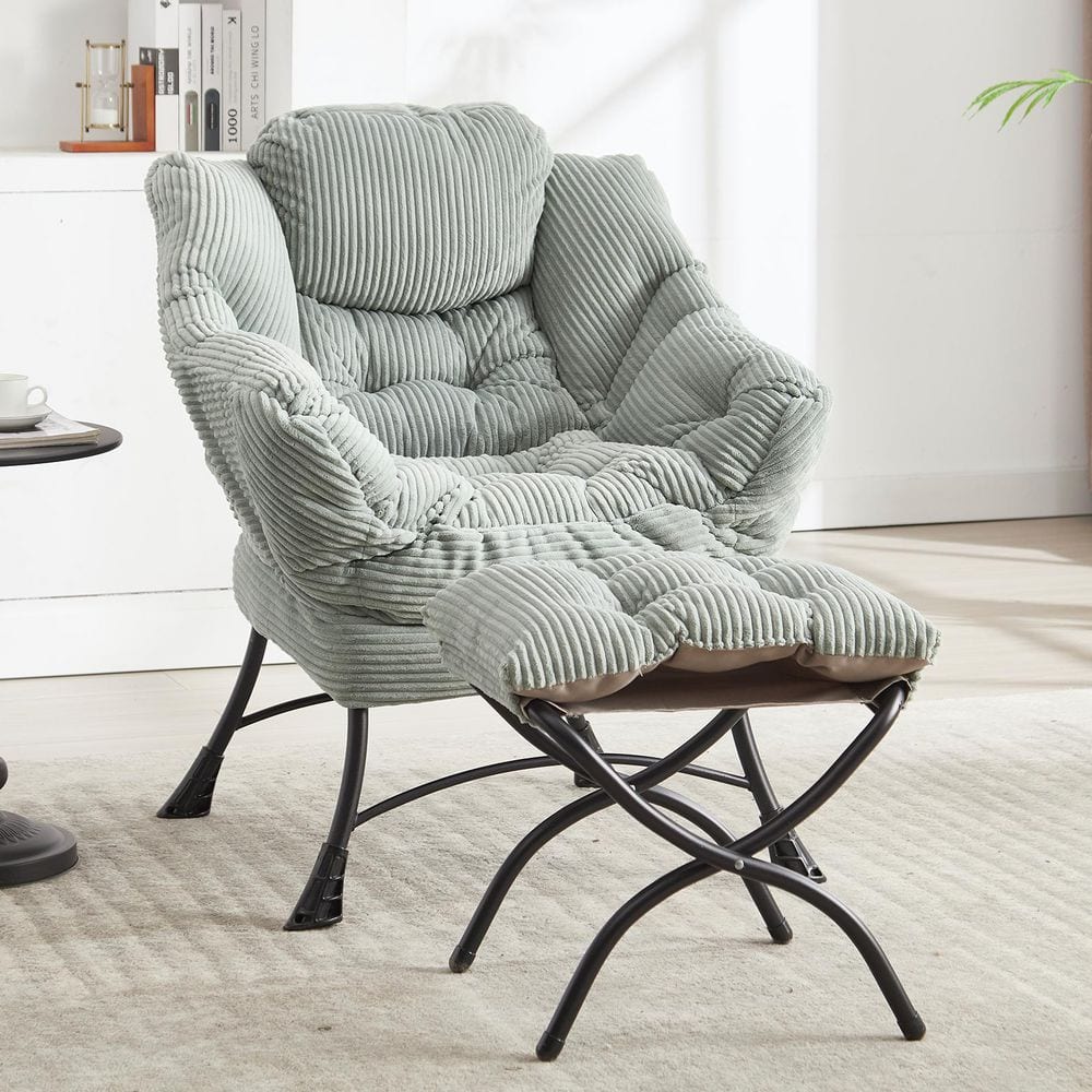 YOFE Light Green Modern Flannelette Fabric Upholstered Living Room ...