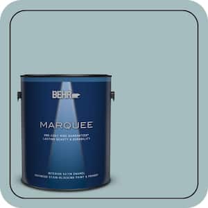 BEHR MARQUEE 1 gal. #PPU13-13 Oslo Blue Semi-Gloss Enamel Exterior ...