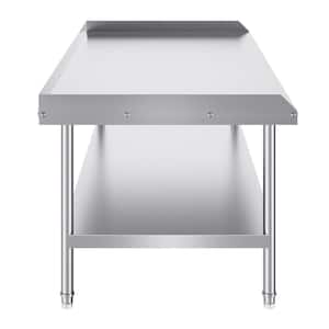 Boyel Living 48 in. Silver Stainless Steel Commercial Kitchen Utility ...