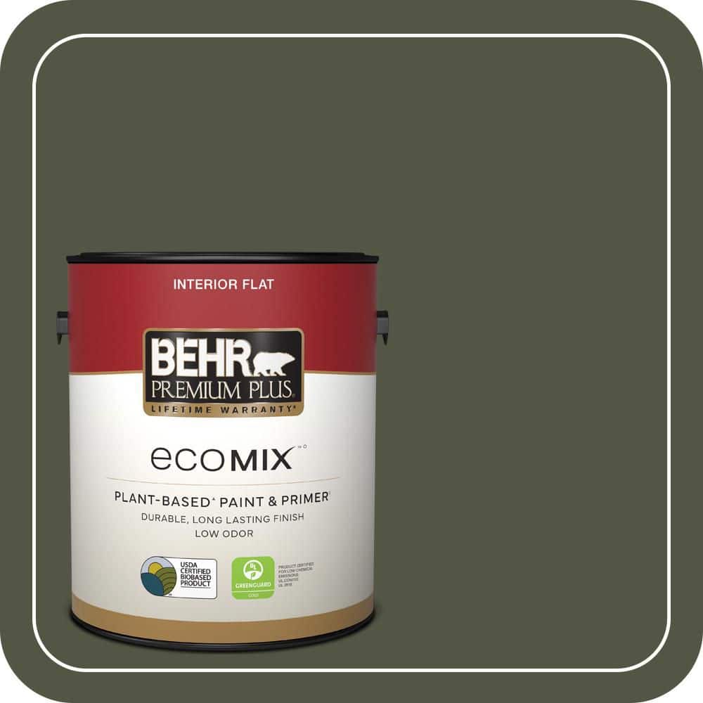 BEHR PREMIUM PLUS 1 gal. #ECC-37-3 Freshwater Marsh Flat EcoMix Plant ...