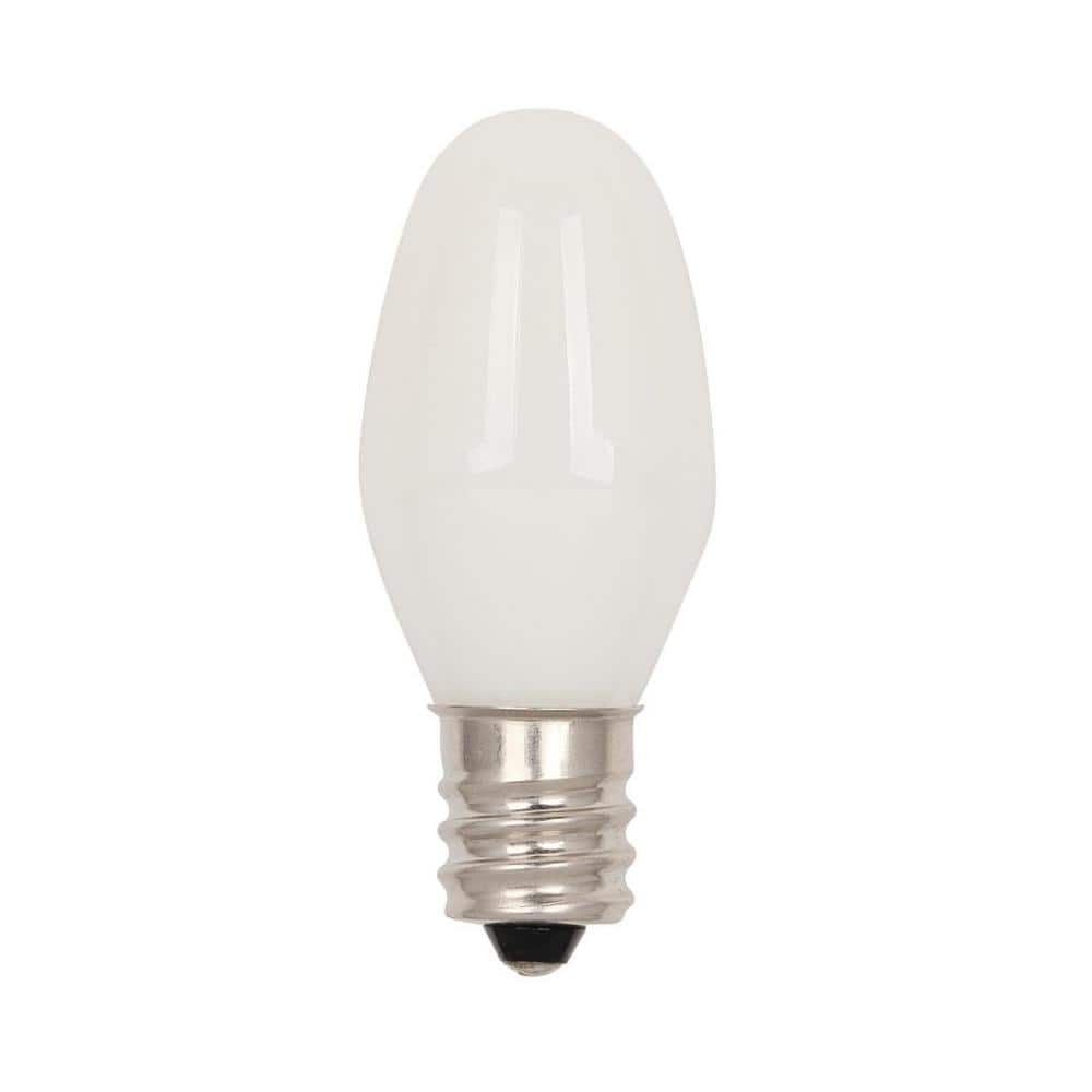 Westinghouse 7-Watt Equivalent C7 E12 Frosted Filament LED Night Light ...