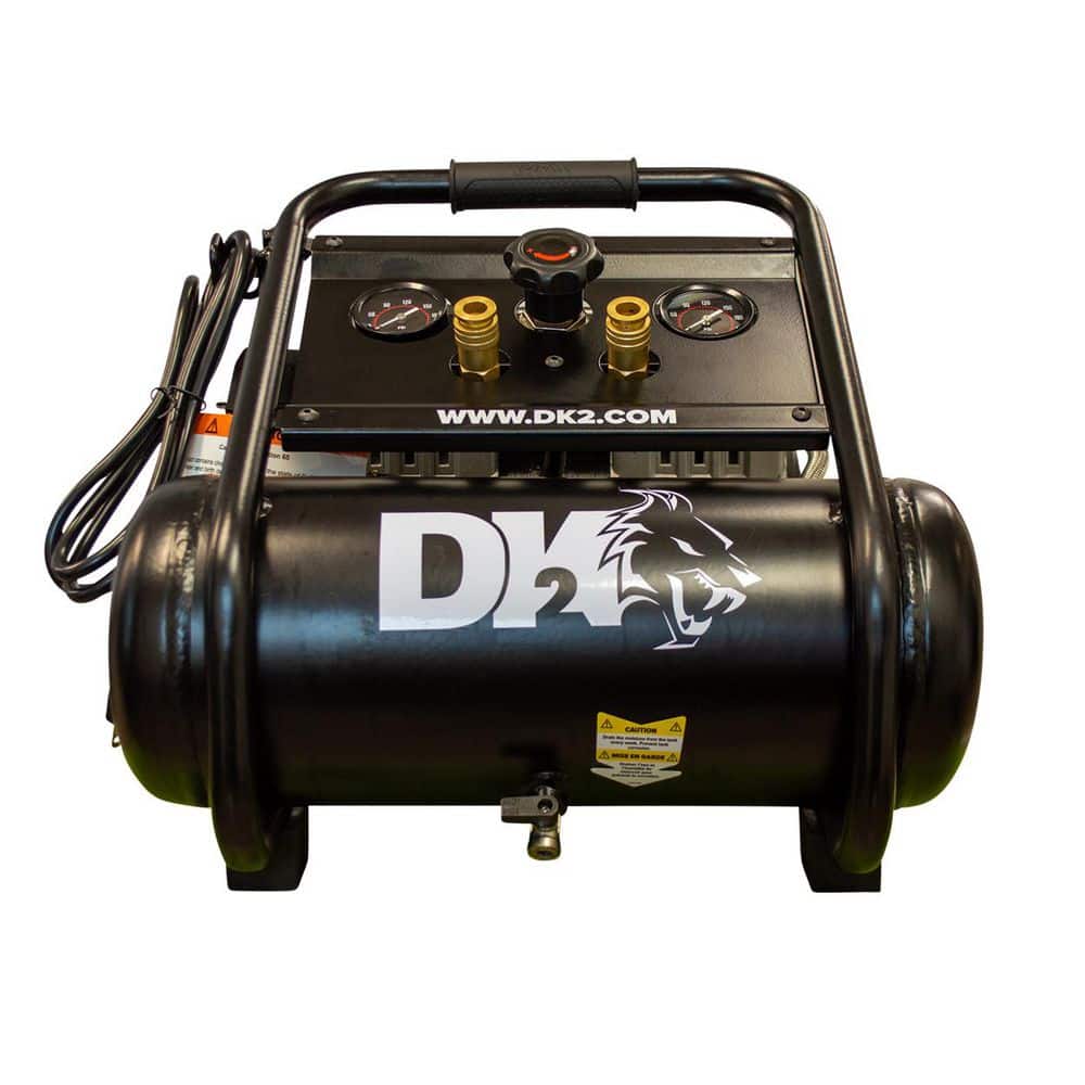 DK2 2 Gal. 125 PSI Portable Silent Electric Air Compressor AC02G - The ...