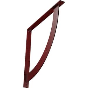 Ekena Millwork 2 in. x 24 in. x 24 in. Steel Hammered Bright Red ...