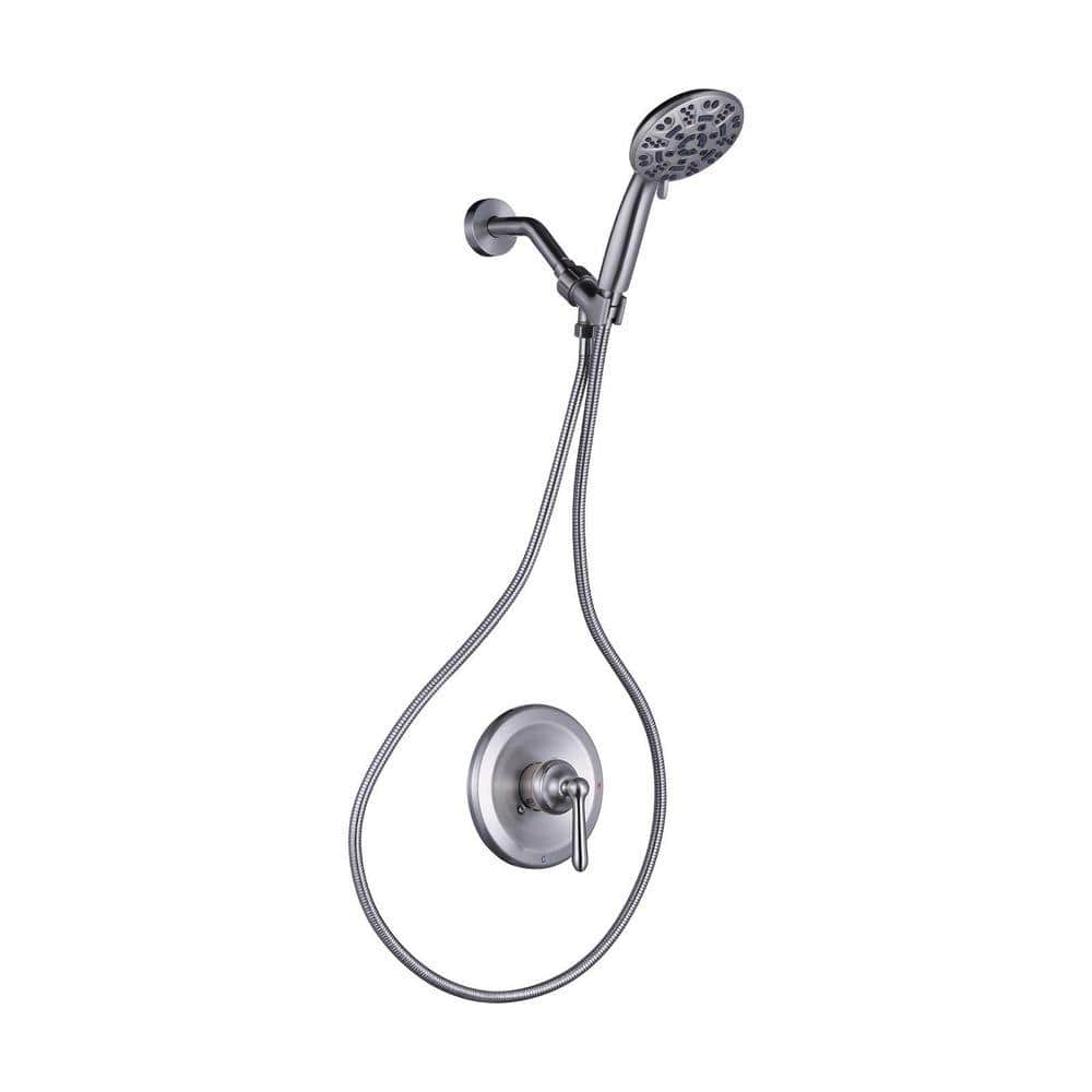 ALEASHA Single Handle 7-Spray Handheld Shower Faucet 1.8 GPM with ...