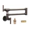 IVIGA Contemporary Wall Mounted Pot Filler with 2 Handles in Antique ...