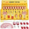 VEVOR Electrical Lockout Tagout Kit 60-Piece Safety Lockout Tagout ...