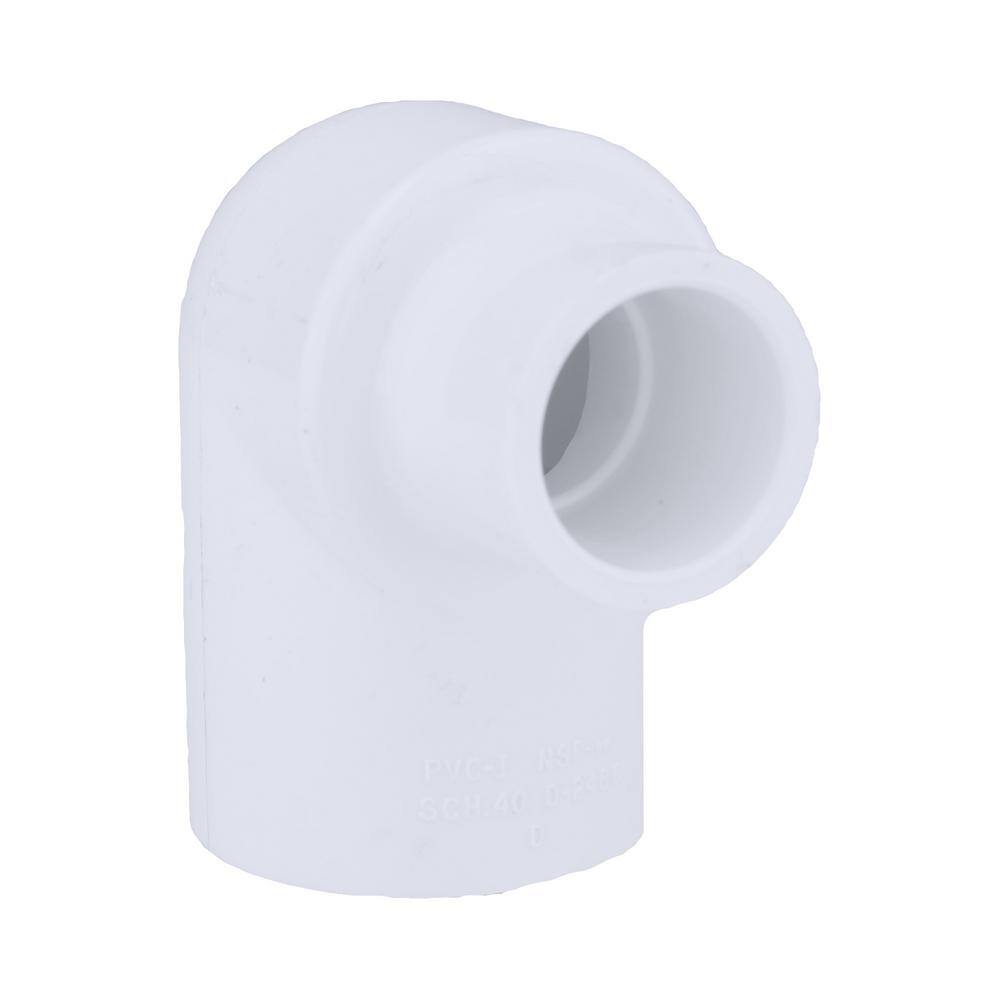 Charlotte Pipe 1 in. x 1/2 in. PVC Sch 40 90° Red S x S Elbow PVC 02300 ...