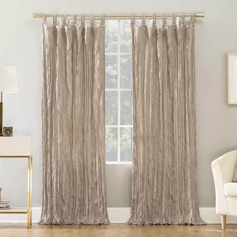 Sun Zero Odelia Distressed Velvet Stone Polyester 50 in. W x 95 in. L ...