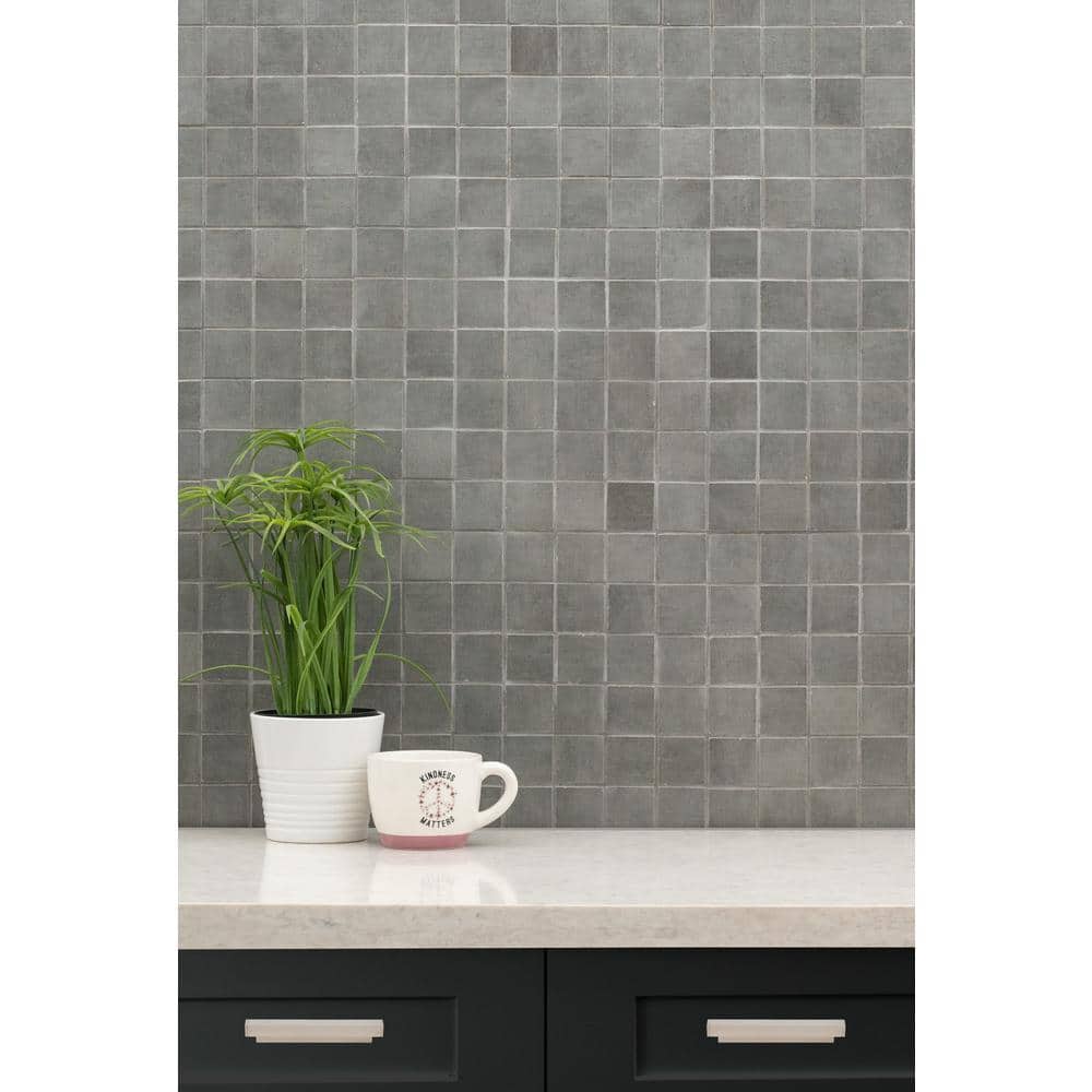 Buy Gridscale Concrete 12 in. x 12 in. Matte Ceramic Floor and Wall ...