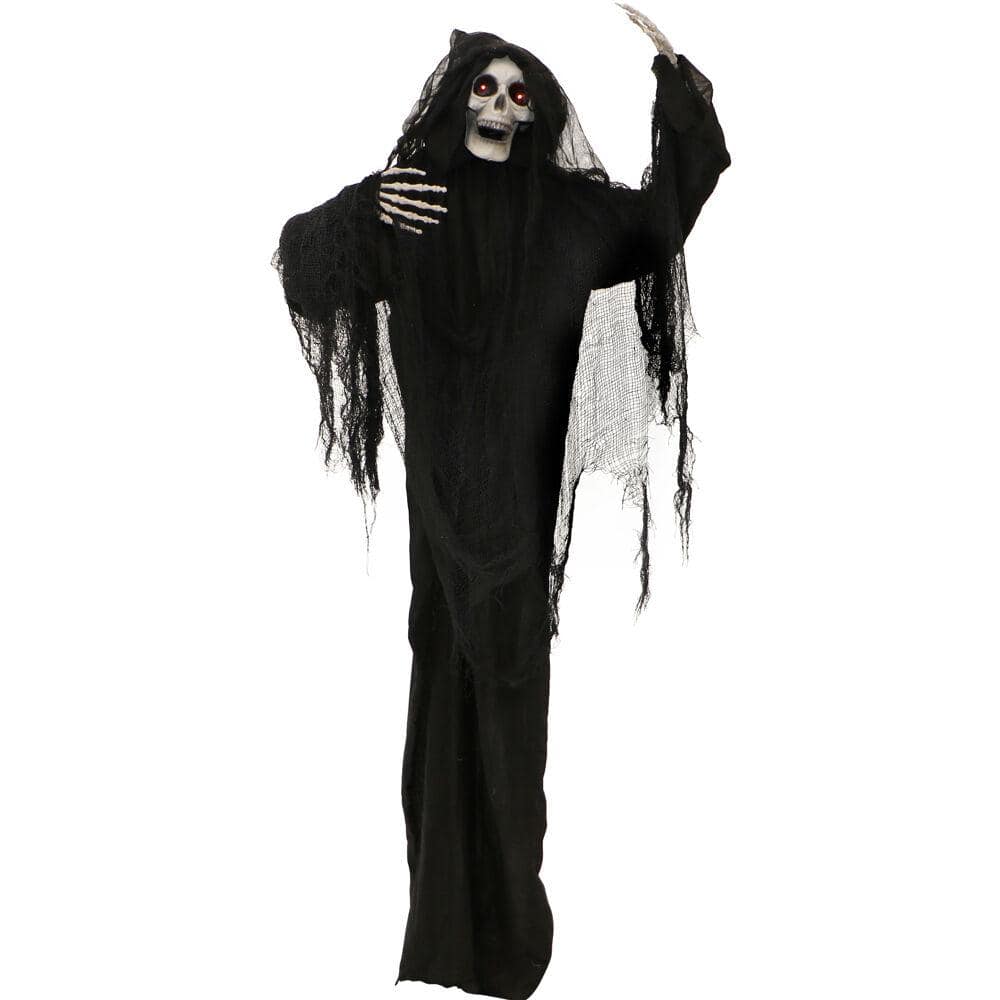 Haunted Hill Farm 60 in. Battery Operated Poseable Animated Standing ...