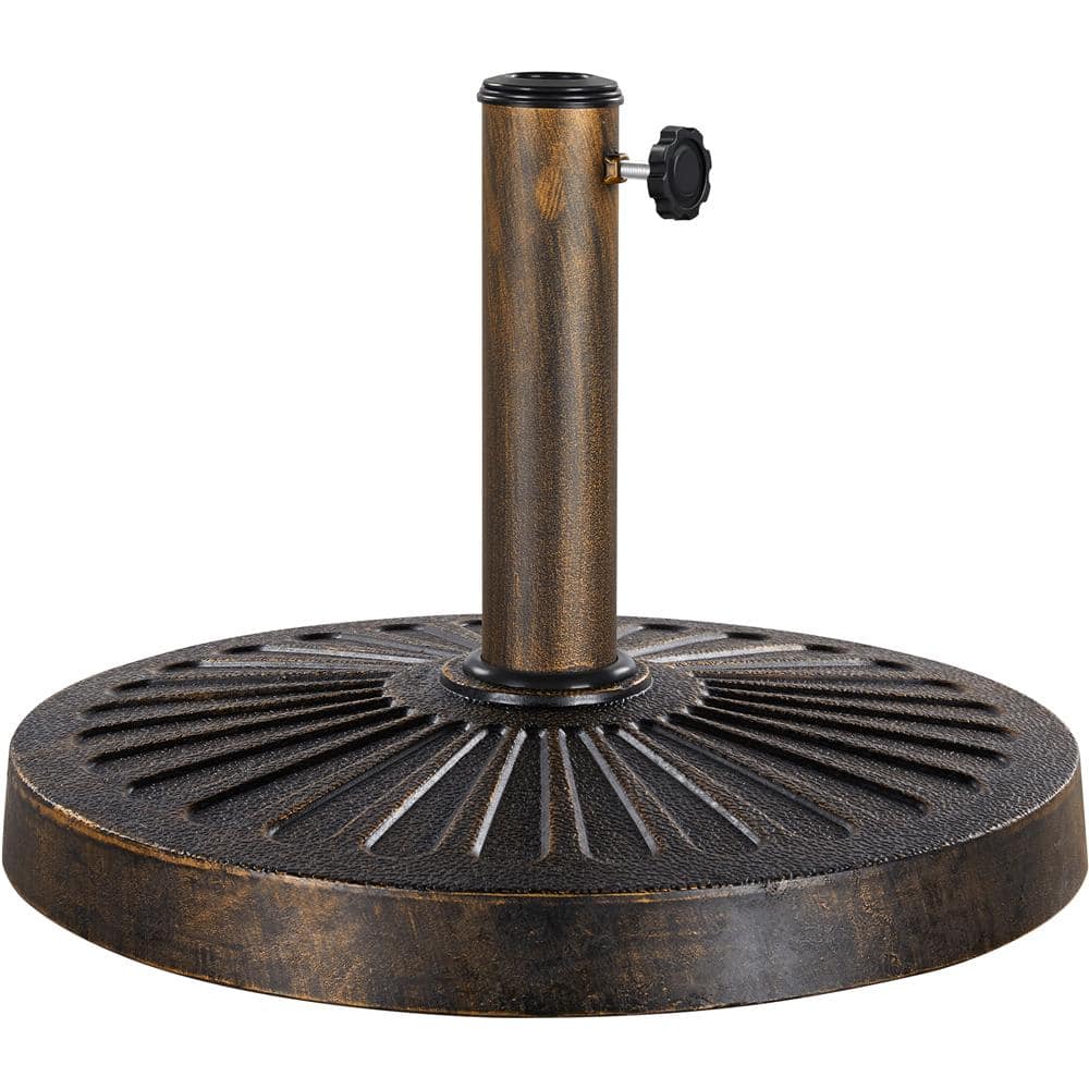 Yaheetech Outdoor 30 lbs. Resin Patio Umbrella Base in Bronze ...