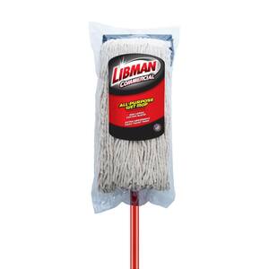 Boardwalk 48 in. Wooden Handle 16 oz. Cotton Fiber Head Commercial Deck ...