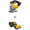 DEWALT 20V MAX Lithium-Ion Cordless Jig Saw with 20V MAX POWERSTACK ...