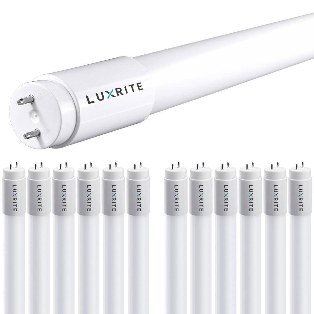 LUXRITE 13-Watt 4 ft. Linear T8 LED Tube Light Bulb Ballast and Ballast ...