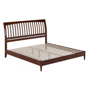 AFI Berkshire Walnut Brown Solid Wood Frame King Low Profile Platform ...