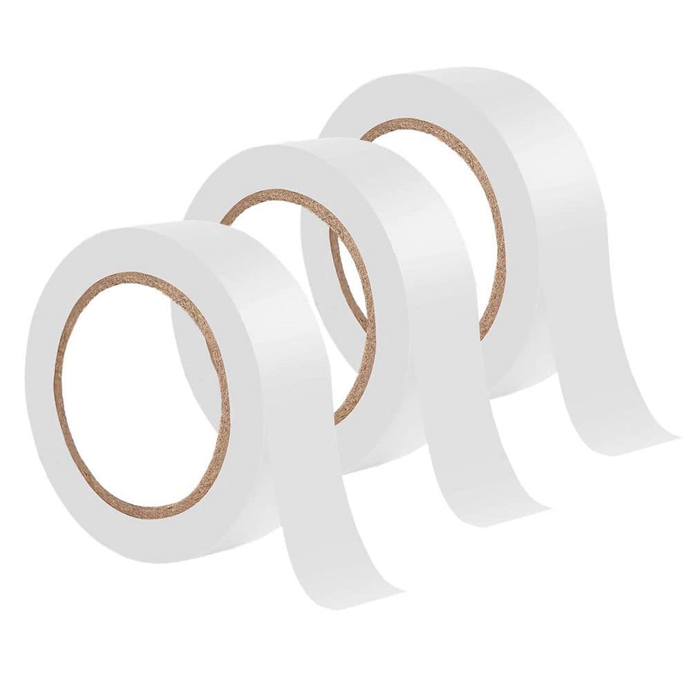 Yichuhaoxi 3/4 in. x 33 ft. Electrical Tape White 3-Pack Dust-Proof ...