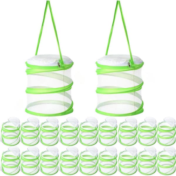 Cubilan 20-Pieces Mini Butterfly Habitat Cage Clear Mesh Butterfly Net ...