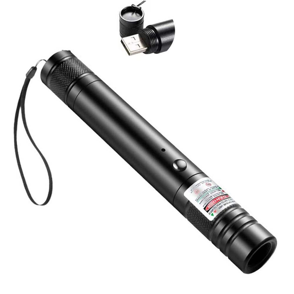 Lukyamzn Green Long Range Laser Pointer USB Rechargeable for TV LED LCD ...