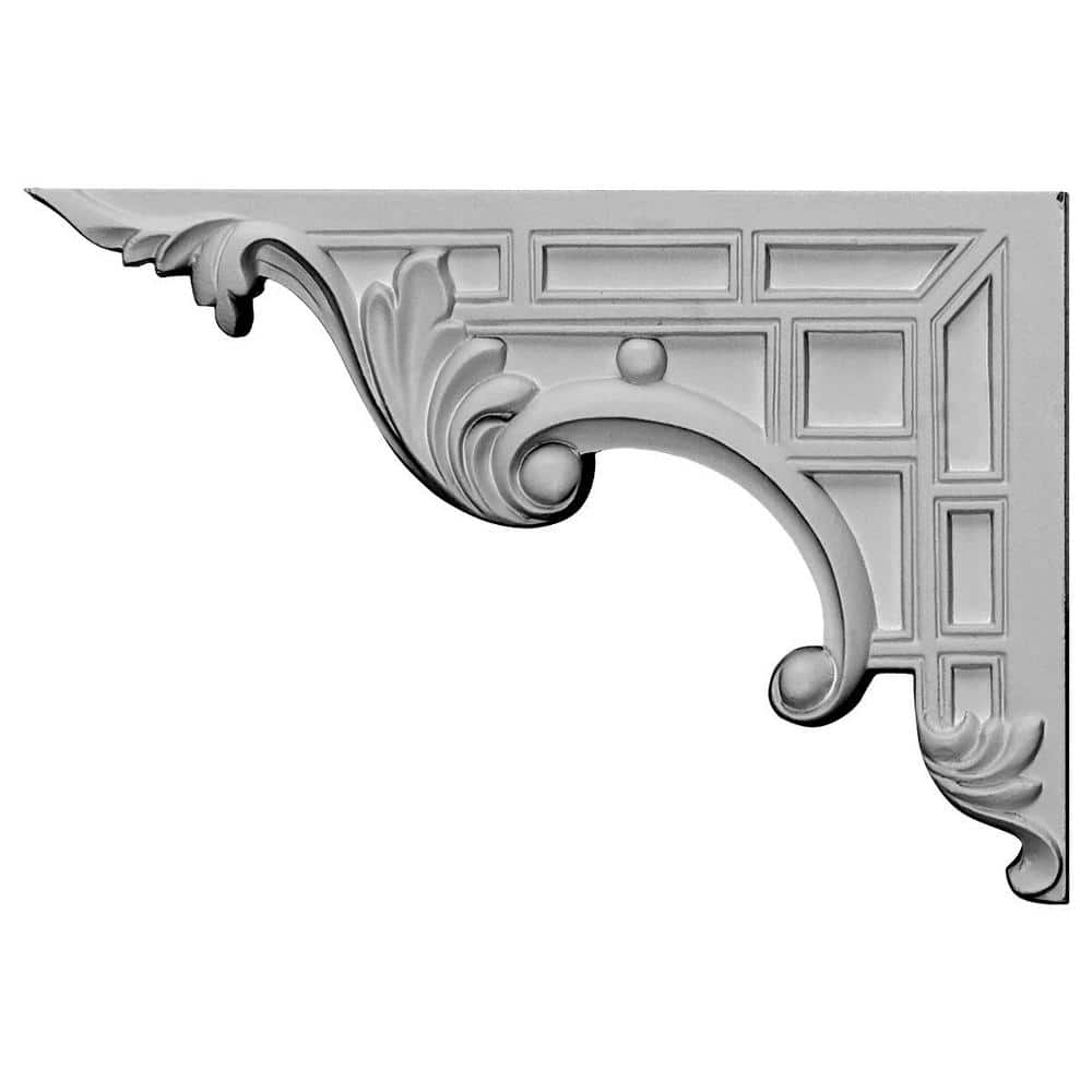 Ekena Millwork 5/8 in. x 9 in. x 6-1/4 in. Polyurethane Left Nestor ...