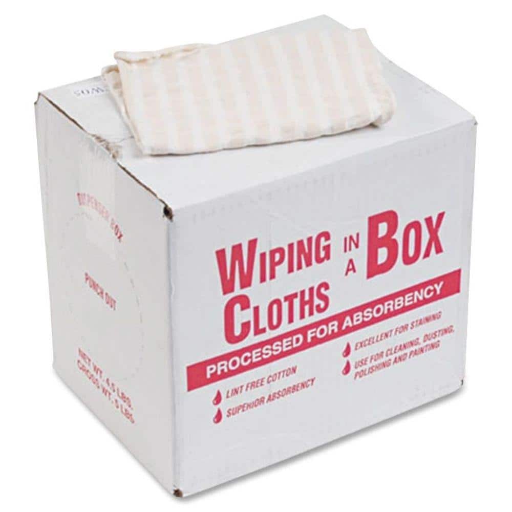 Office Snax 5 lb. Cotton Wiping Cloths (60 Wipes Per Box) OFX00069 ...