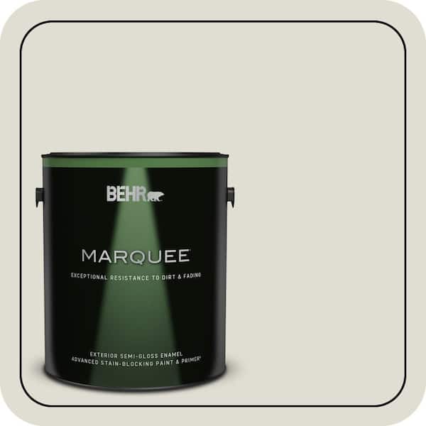 BEHR MARQUEE 1 gal. #BWC-28 Alpine Frost Semi-Gloss Enamel Exterior ...