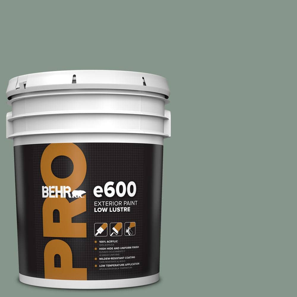 BEHR PRO 5 gal. #N420-4 Underground Gardens Low Luster Exterior Paint ...
