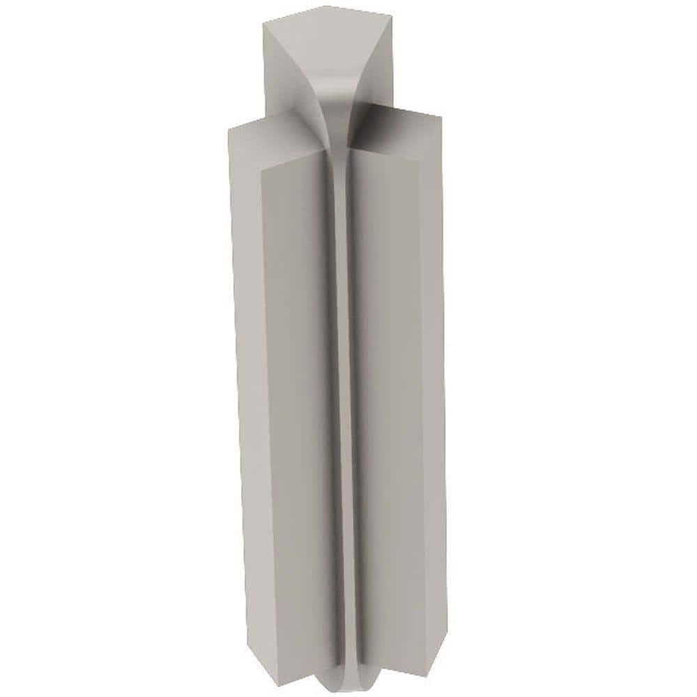 Schluter Rondec-Step Satin Nickel Anodized Aluminum 3/8 in. x 1-7/8 in ...