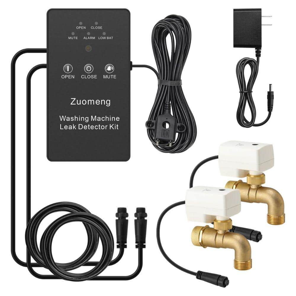 Lukyamzn Washing Machine Water Leak Detector Kit with Dual Power Supply ...