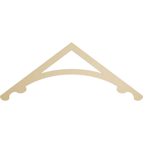 Ekena Millwork 72 in. W x 27 in. H x 1 1/2 in. P (9/12) Pitch Legacy ...