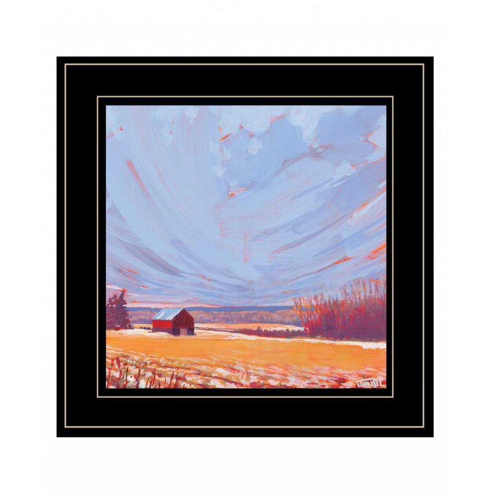 HomeRoots Slate Winter Sky by Unknown 1 Piece Framed Graphic Print ...