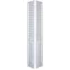 Home Fashion Technologies 30 in. x 80 in. 3 in. Louver/Panel White PVC ...