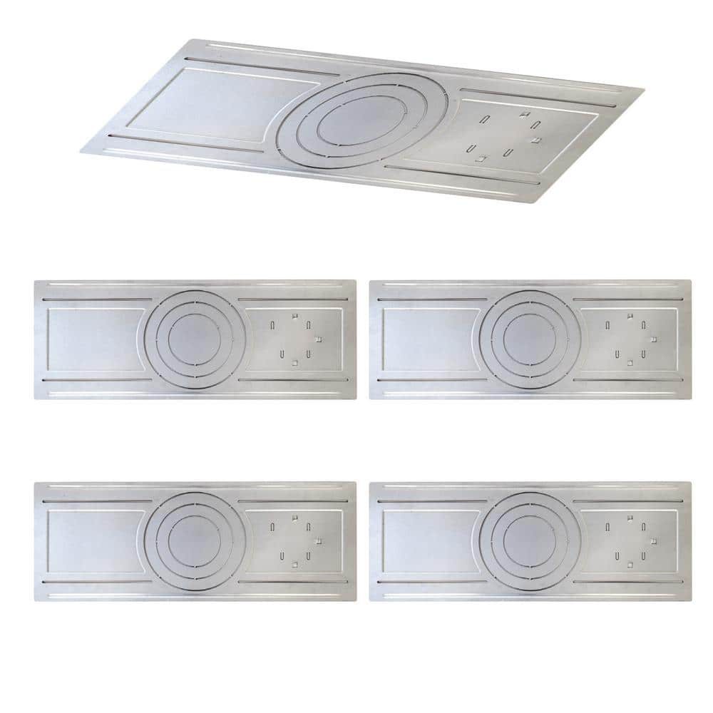 RUN BISON 5-Pack New Construction Mounting Plate Integrated LED ...