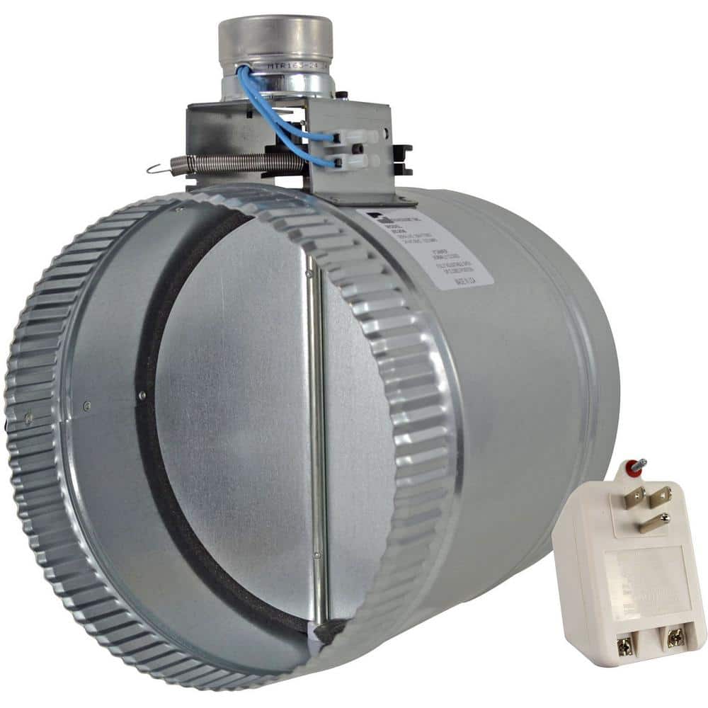 Suncourt 8 in. Motorized Adjustable Damper Closed ZC208 - The Home Depot